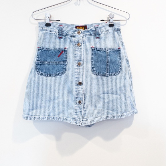 Faded Glory | Skirts | Vintage 99s Faded Glory Denim Jean Railroad ...